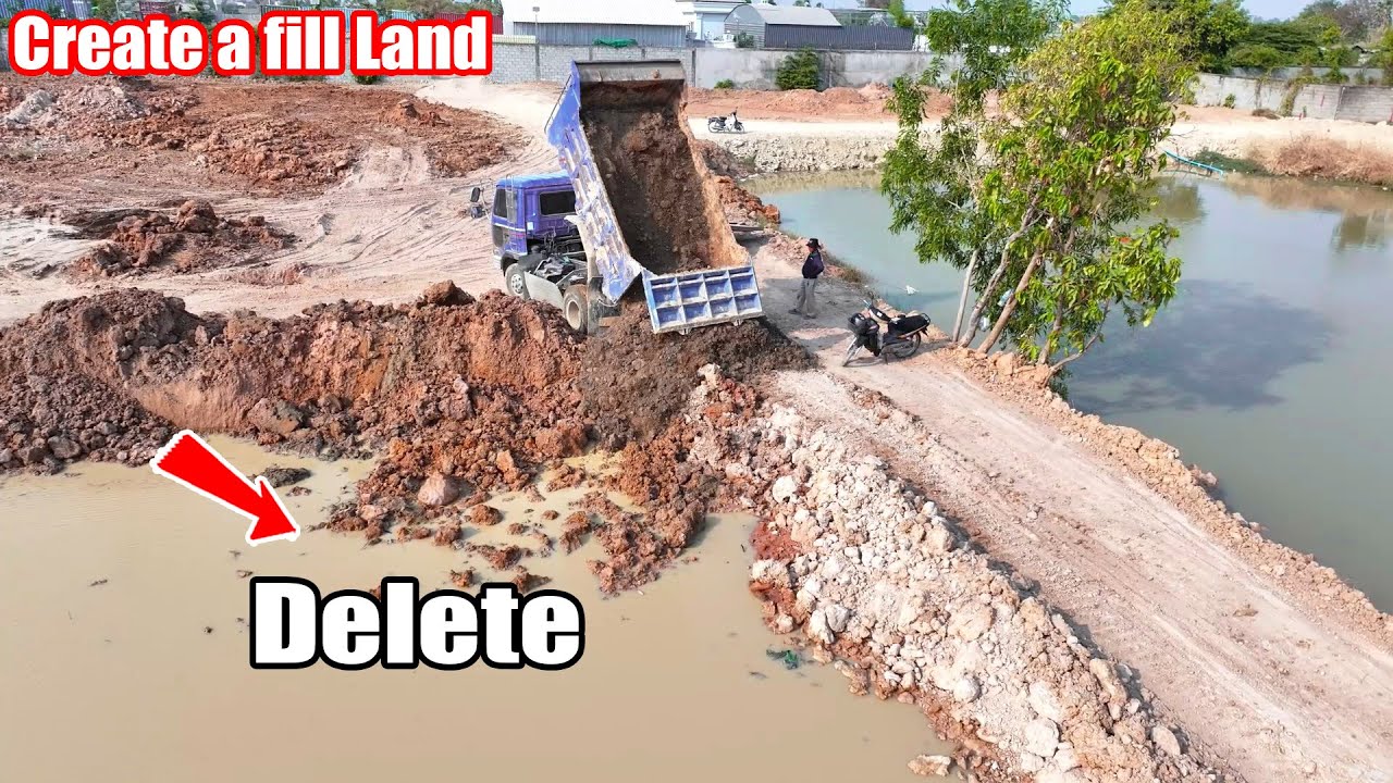 The New project Create a fill Land Delete the Pond With Technical Skill ...