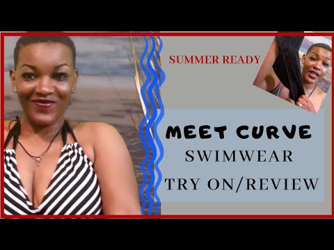 Plus Size Swimwear Review|Meet Curve Swimwear Try On Haul