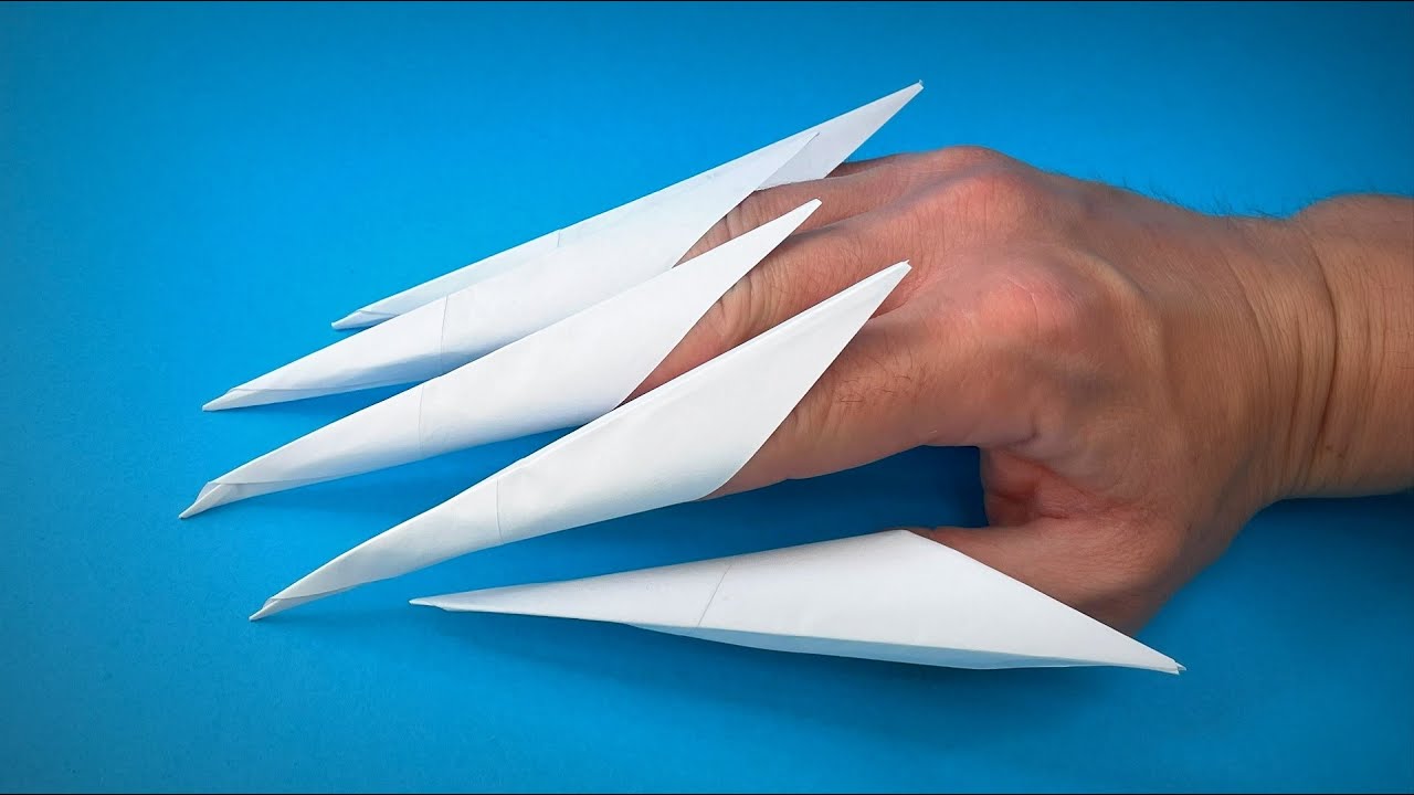 Halloween Griffes d'origami | Comment faire des Griffes en Papier ...