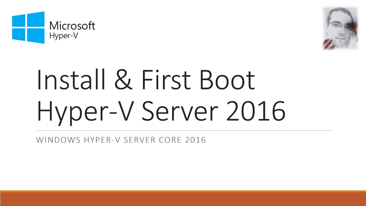 Installation & First Boot of Hyper-V Server 2016 - YouTube