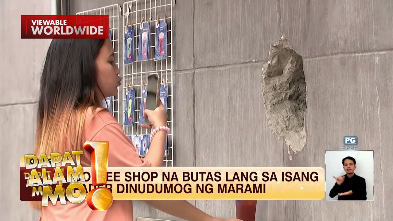 Coffee shop na isang butas sa pader lang ang bukas, dinudumog | Dapat ...
