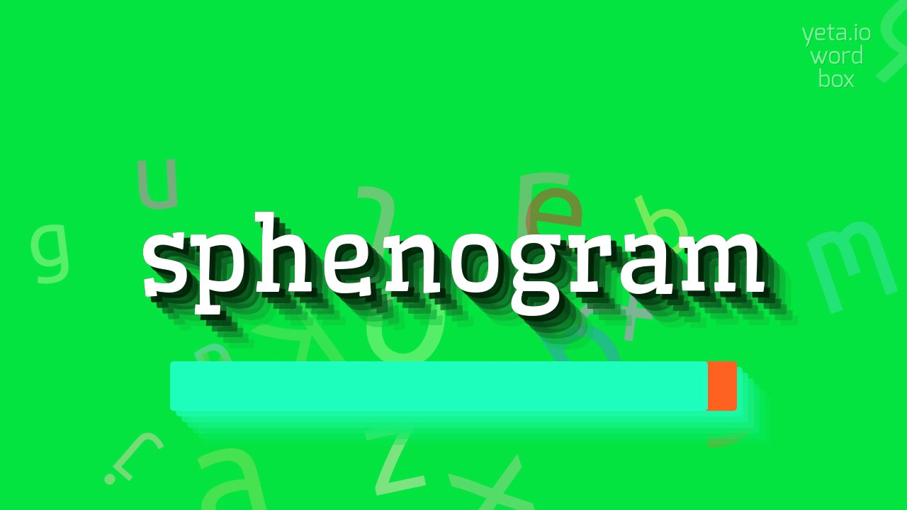 How to say "sphenogram"! (High Quality Voices) - YouTube