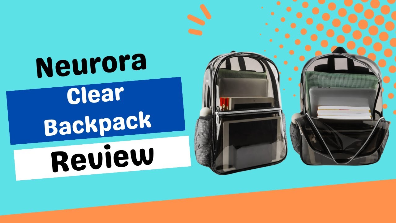 Neurora Clear Backpack Heavy Duty TPU Transparent Backpack Review - YouTube