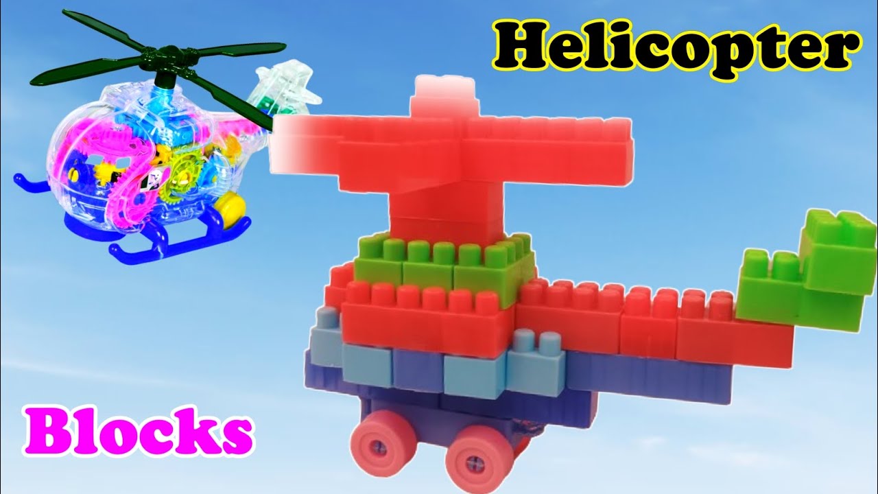 Diy Blocks Helicopter | Apache | Building Blocks Toys | Blocks ...