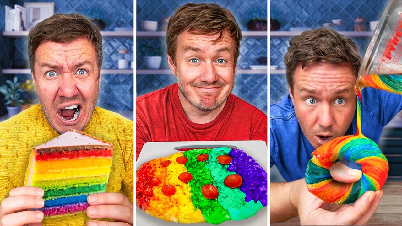 Cooking Only Rainbow Food for My Kids – Too Much? - YouTube