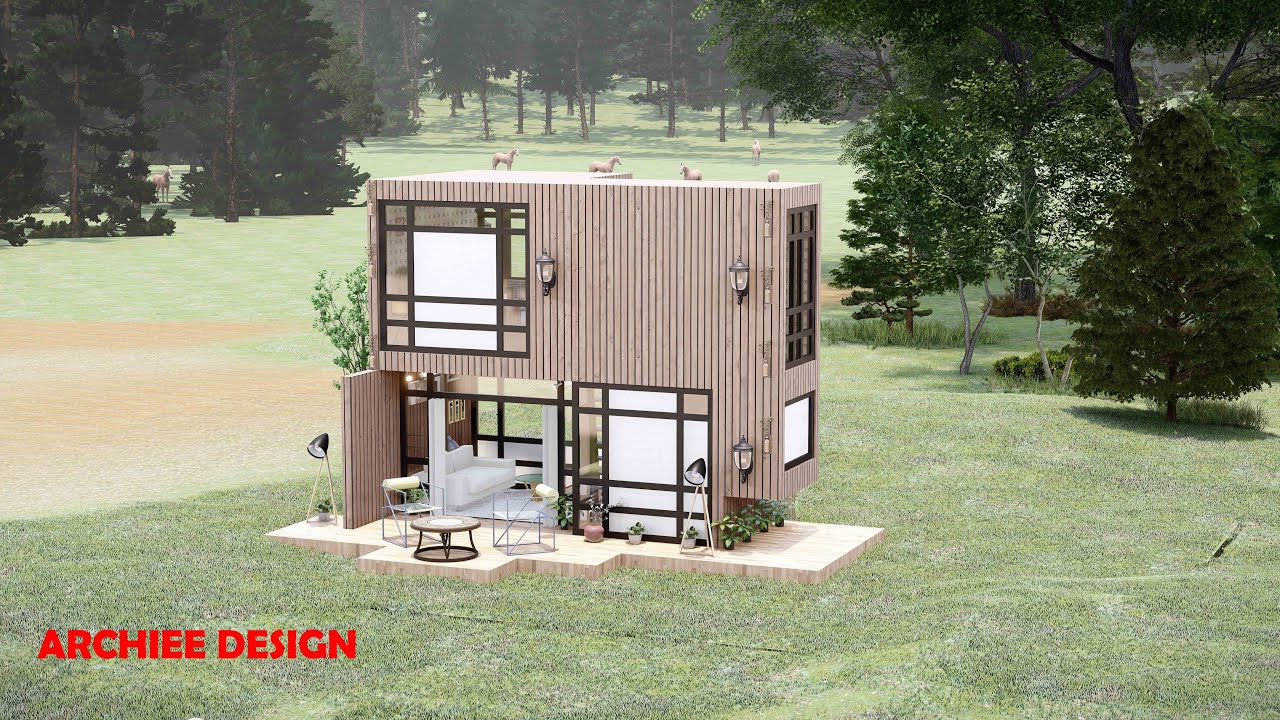SMALL TINY HOUSE || TWO FLOOR TINY HOUSE|| TINY HOUSE ANIMATION|| TINY ...