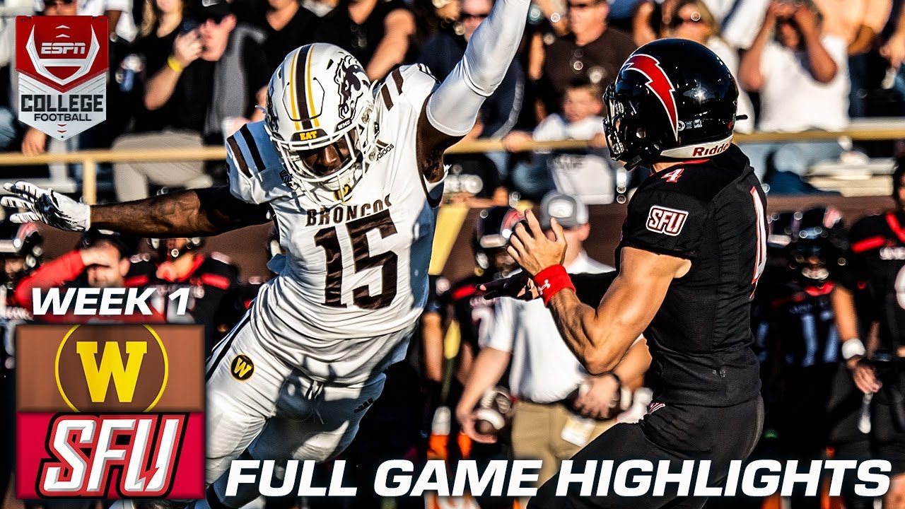 St. Francis Red Flash vs. Western Michigan Broncos | Full Game ...