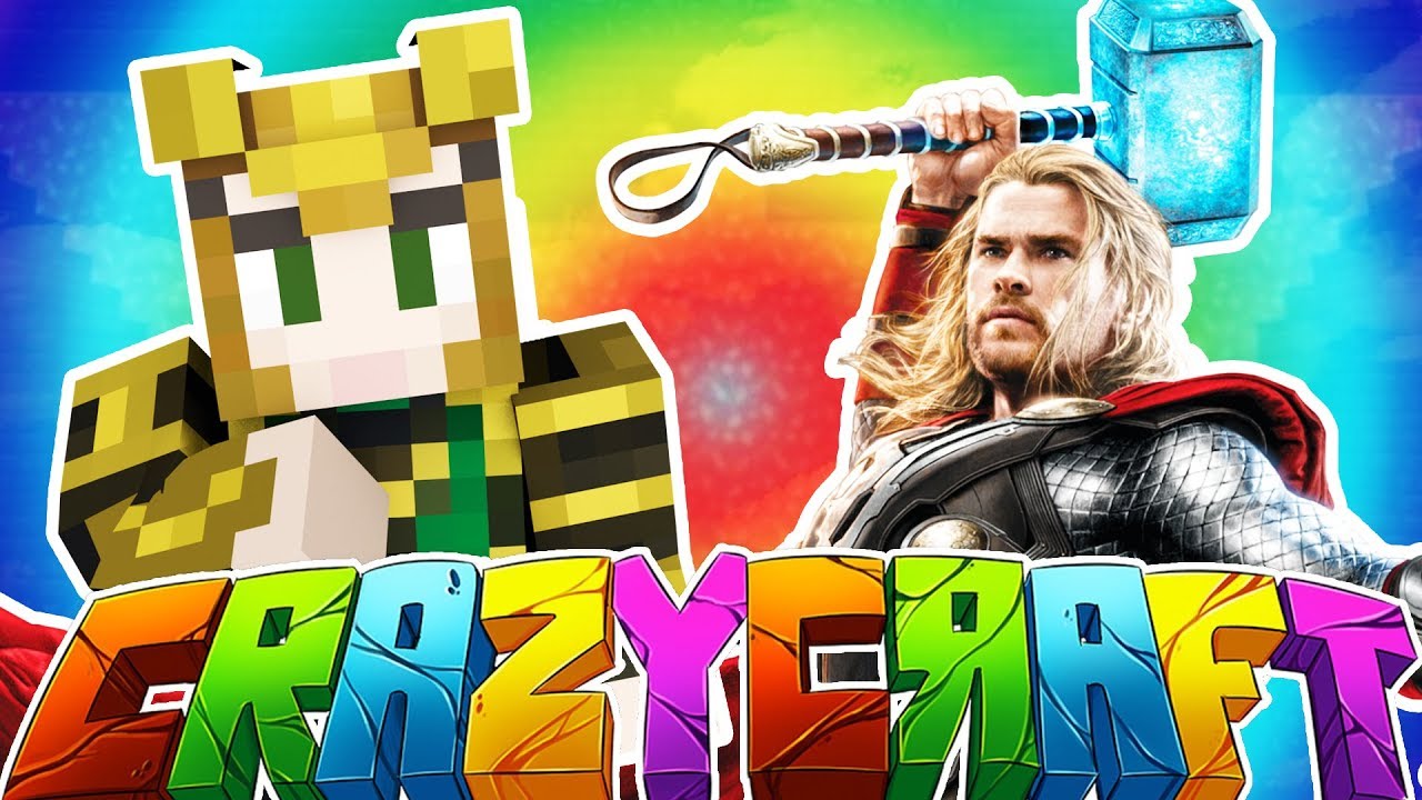CREATING THOR & LOKI IN MINECRAFT! - MINECRAFT'S OLDEST MOD PACK CRAZY ...