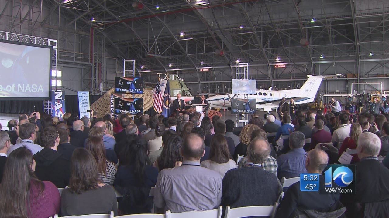 State of NASA speech held in Hampton Roads for the first time - YouTube