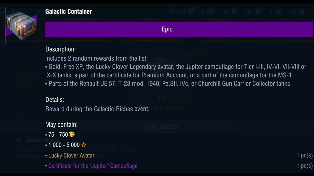 Opening x20 Galactic Containers | World of Tanks Blitz - YouTube
