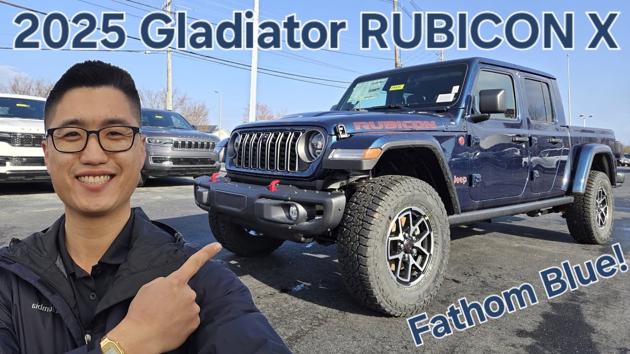 FIRST LOOK: 2025 Jeep Gladiator RUBICON X in Fathom Blue. Now $7,115 ...