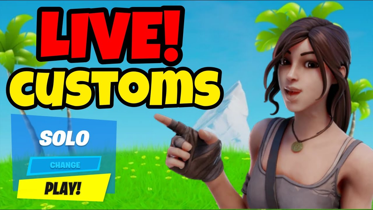 🔴LIVE - FORTNITE CUSTOMS WITH YOU! - YouTube