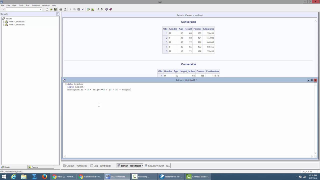 How to Program a Polynomial Equation in SAS. [HD] - YouTube