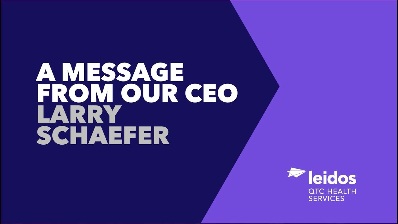 A message from our CEO Larry Schaefer - YouTube