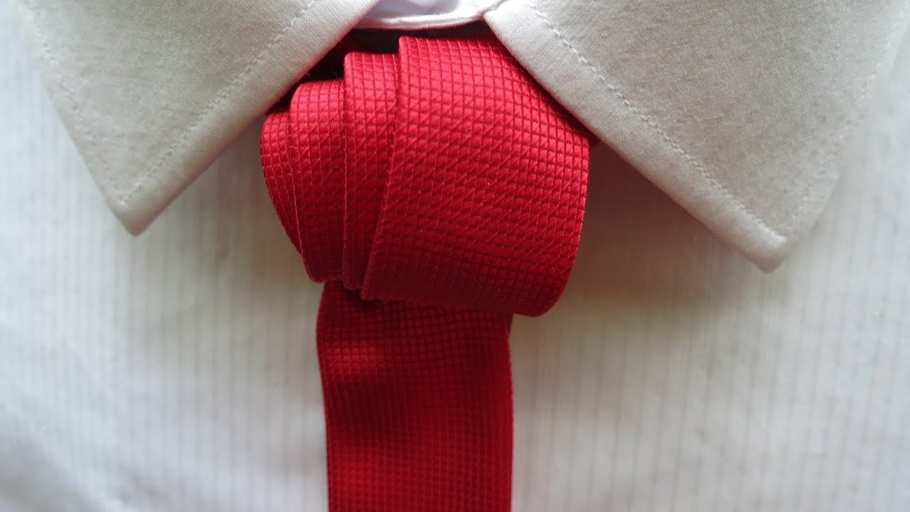 How to tie a Necktie - Croissant knot - YouTube