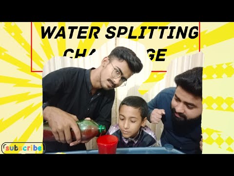 water splitting challenge || play and win #water #waterfall - YouTube