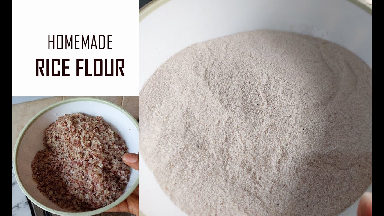 HOMEMADE RICE FLOUR | rice swallow#ricefloursnacks - YouTube