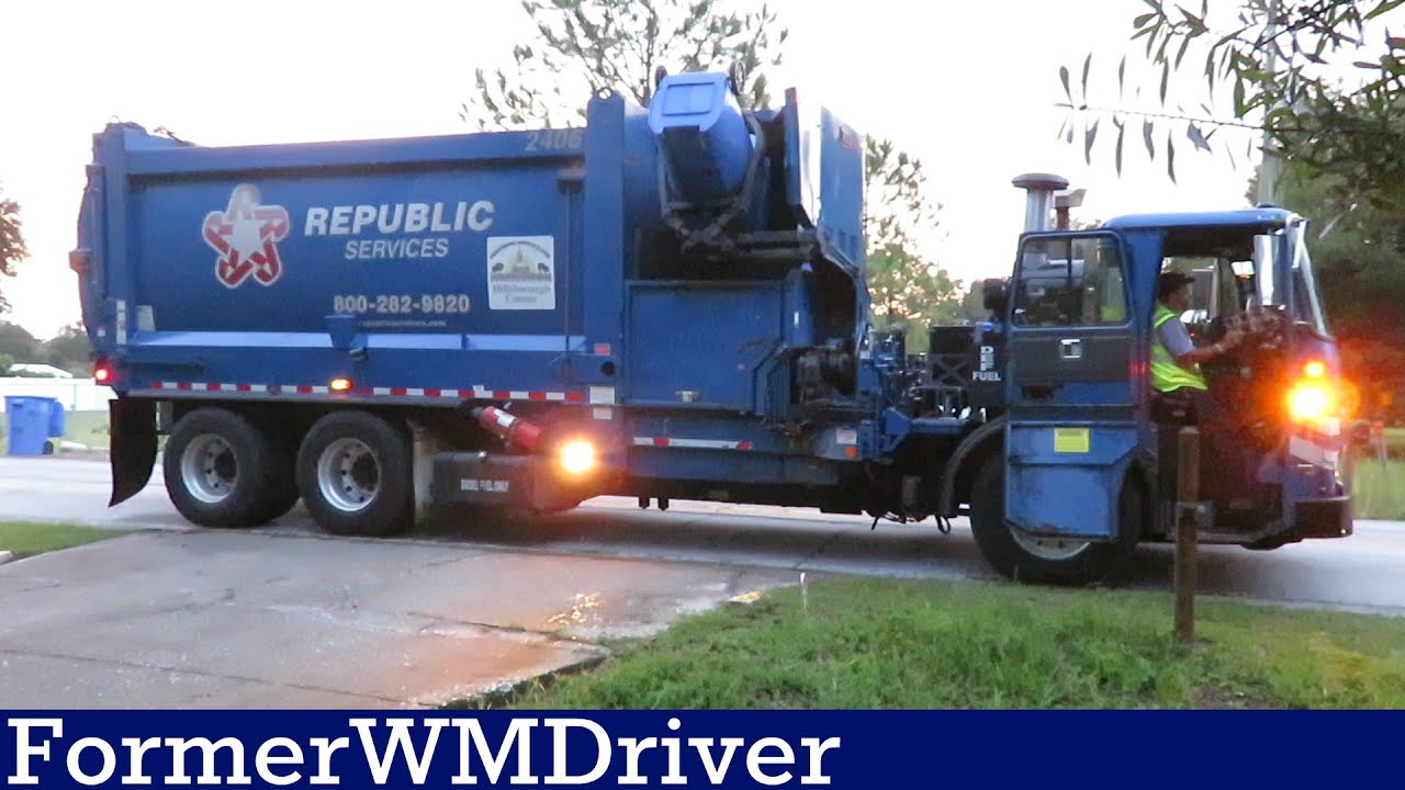 Republic Services - Recycling Autocar ACX Heil MultiTask M/ASL - YouTube