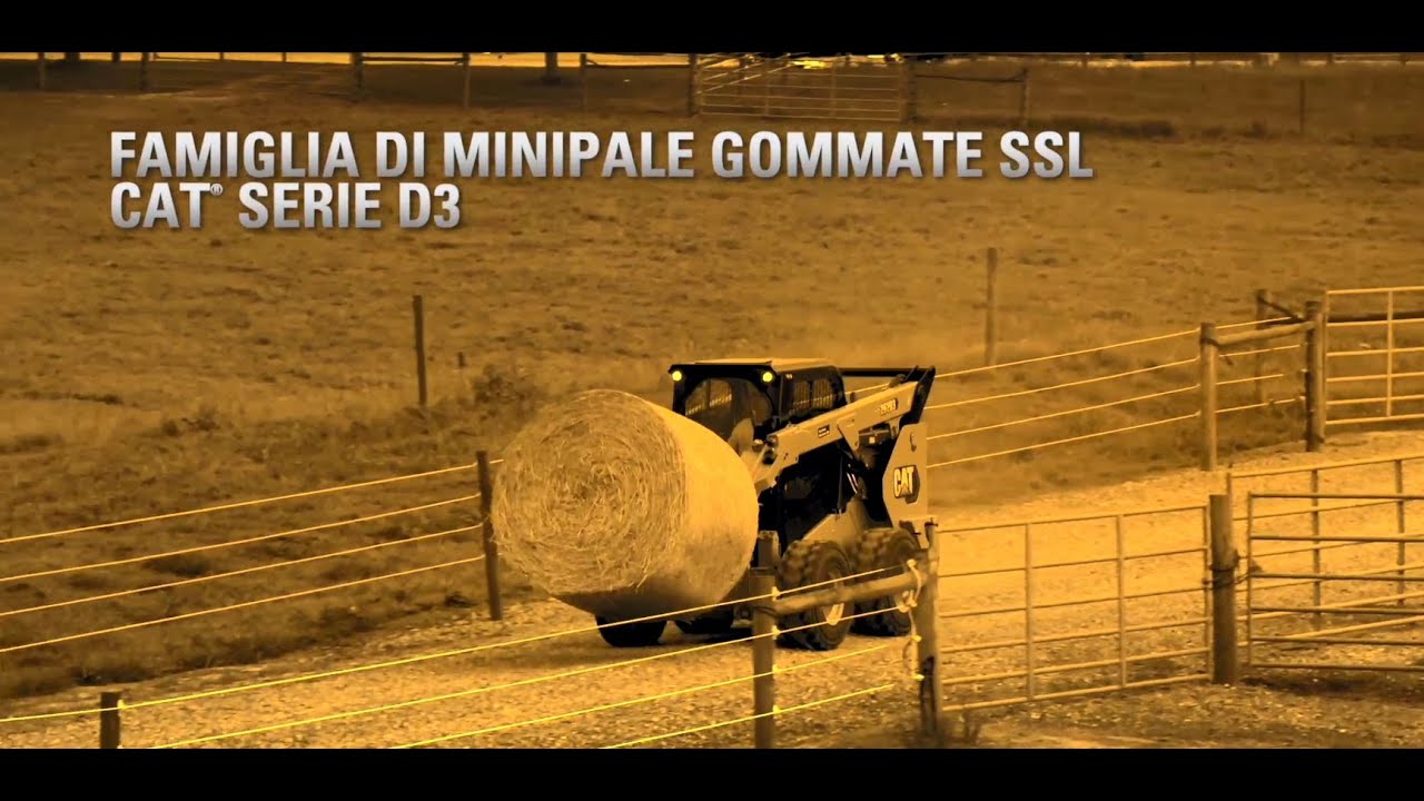 Minipala gommata SSL Cat® serie D3 | Caratteristiche e vantaggi - YouTube