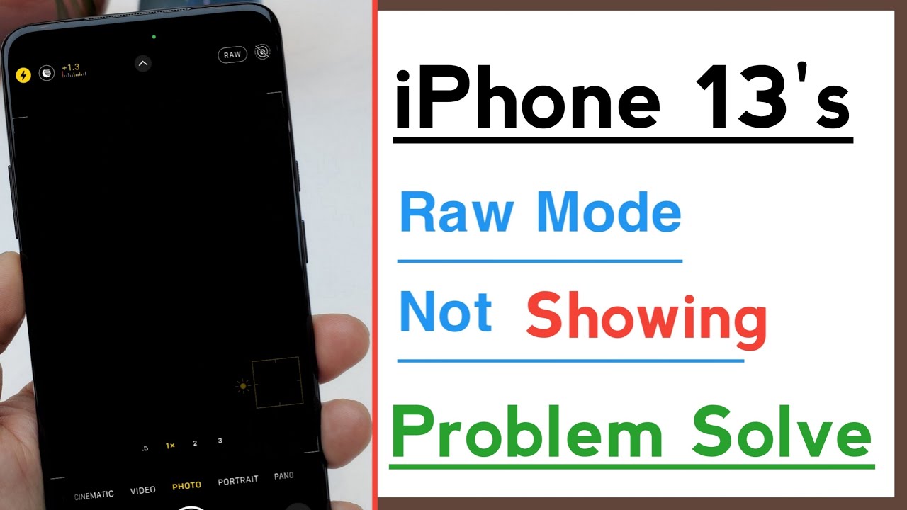 iPhone 13’s Raw Mode Not Showing Problem Solve - YouTube