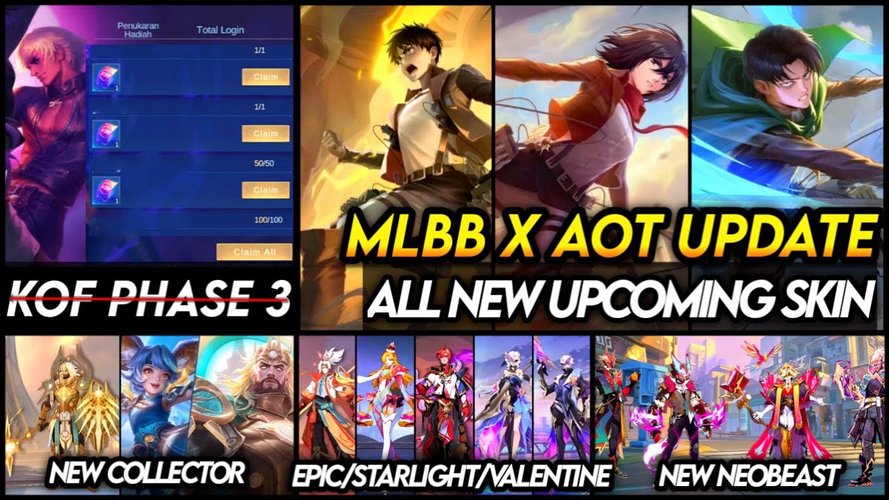 MLBB X AOT SKIN UPDATE | MINSITTHAR COLLECTOR, STARLIGHT FEBRUARY ...