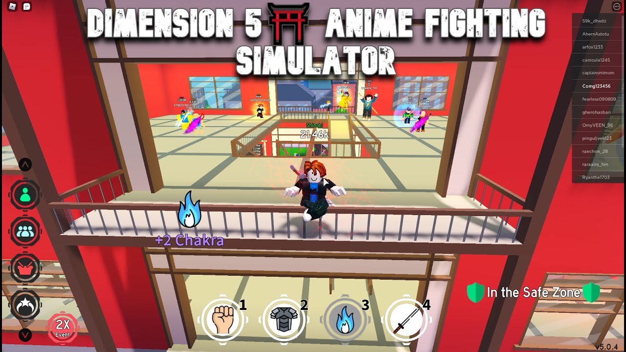 Playing DIMENSION 5 Anime Fighting Simulator - YouTube