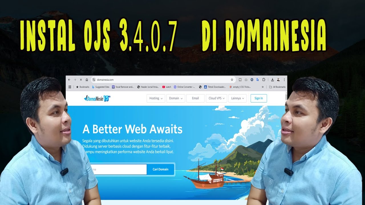 CARA INSTALL OJS 3.4.0.7 TERBARU DI HOSTING DOMAINESIA - YouTube