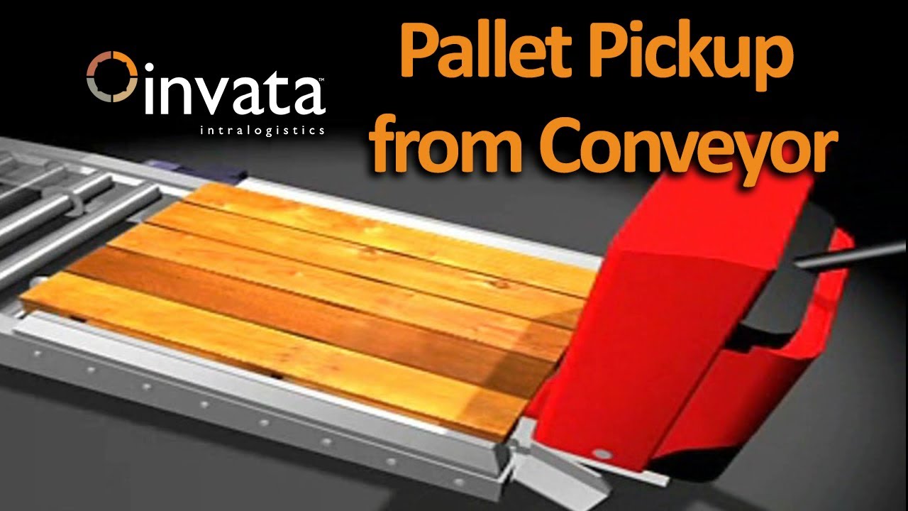 Pallet Pickup From Conveyor | Invata Intralogistics - YouTube