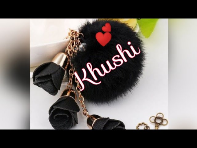Khushi Name Images White'n'Gold 3D Name Wallpaper For "khushi"