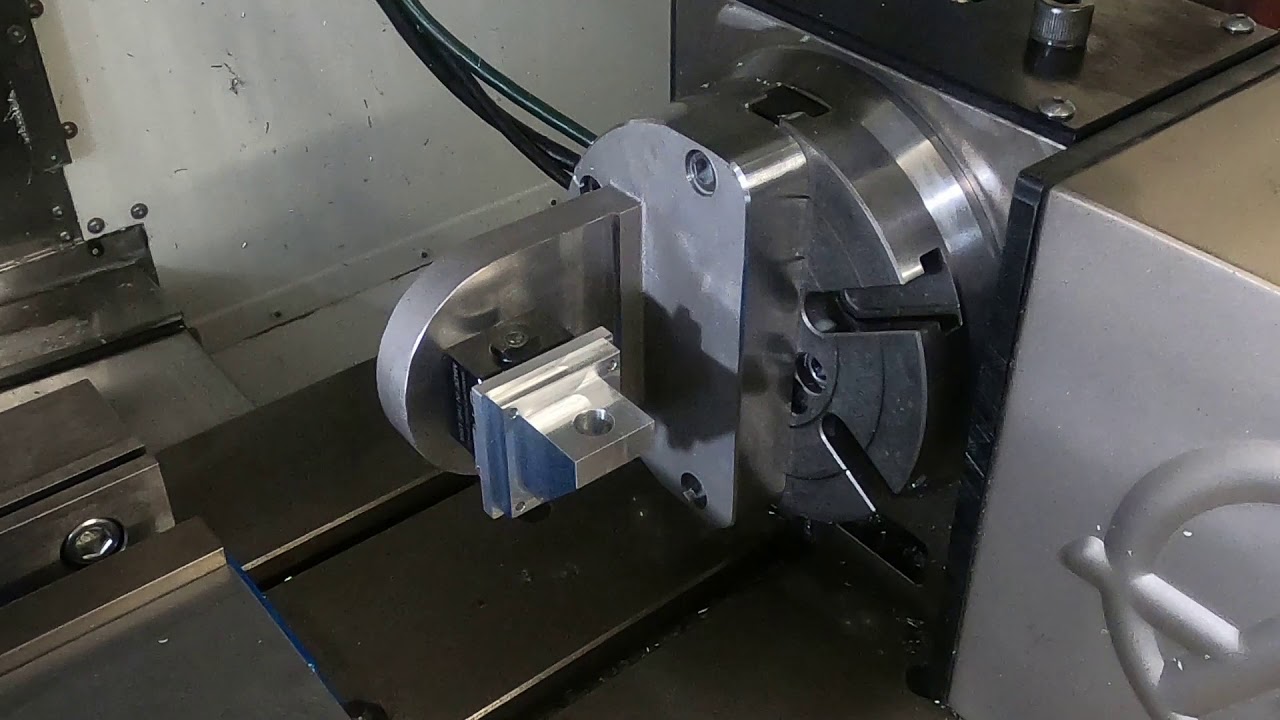 Moreside Model 100 4th axis fixture - YouTube