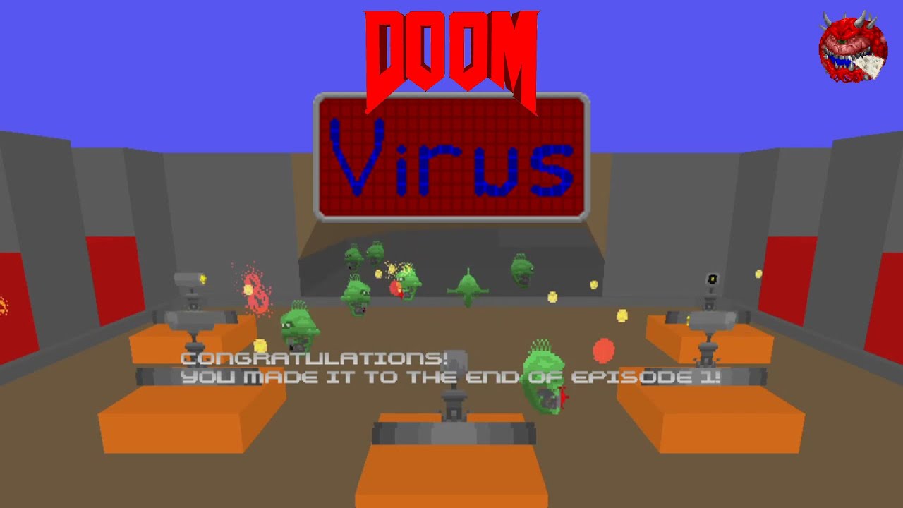 Doom TC - Virus Episode 1 map10 "Congratulations" (epilogue) - YouTube