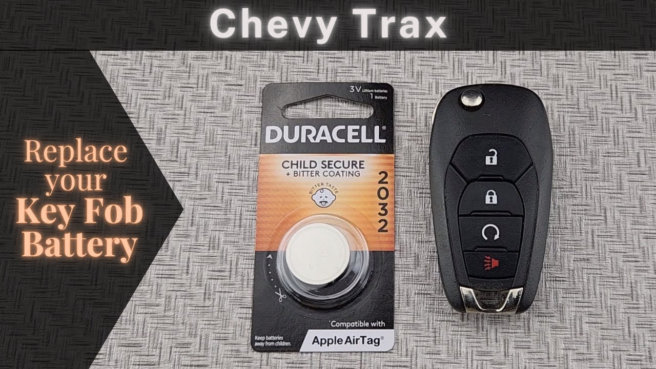 Replace a Chevy Trax 2019-2024 Key Fob Battery - YouTube