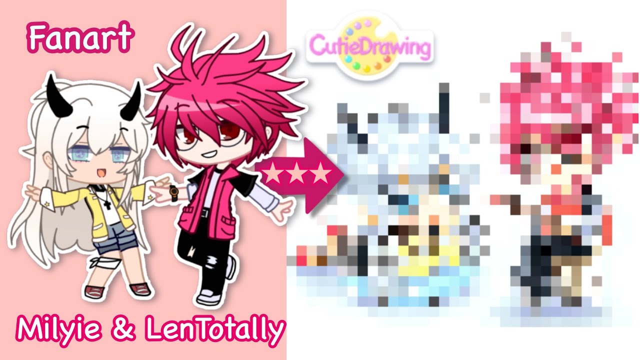 Drawing Milyie and LenTotally with Copic markers/Fanart/Gachaclub#62 ...