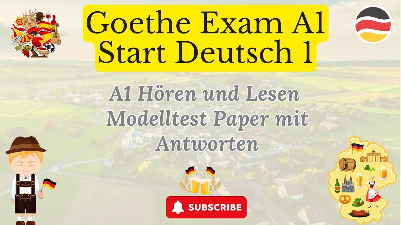 A1 Hören Muster Paper 38 - mit Lösungen - German A1 Exam Goethe ...