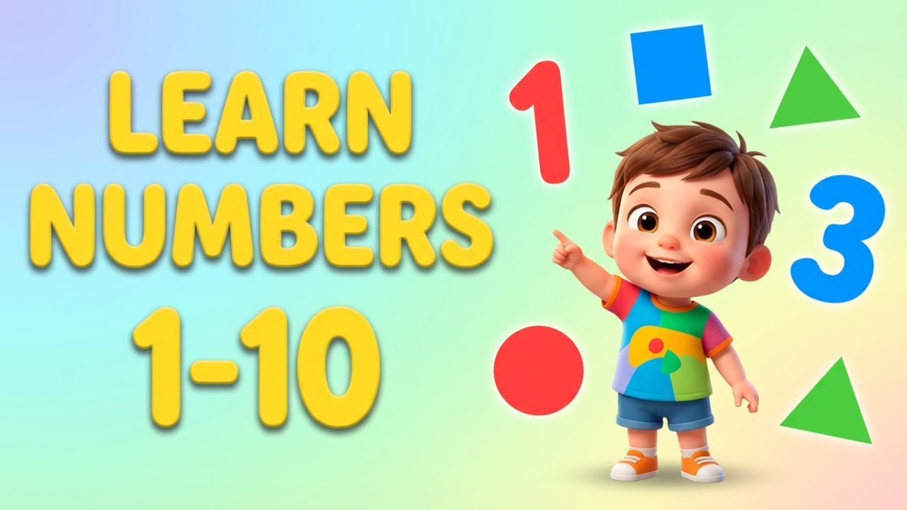 Learn Numbers, Colors and Shapes | Preschool Learning for Toddlers ...