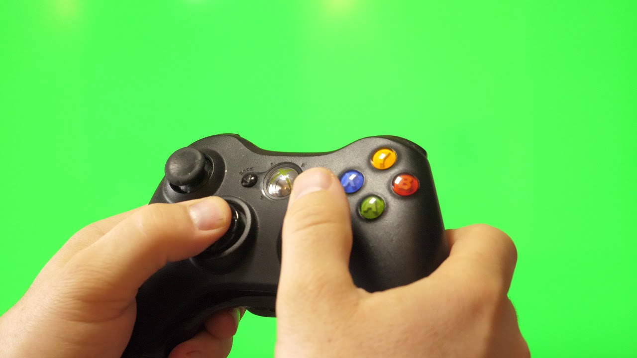 Free xbox game console green screen clip - YouTube