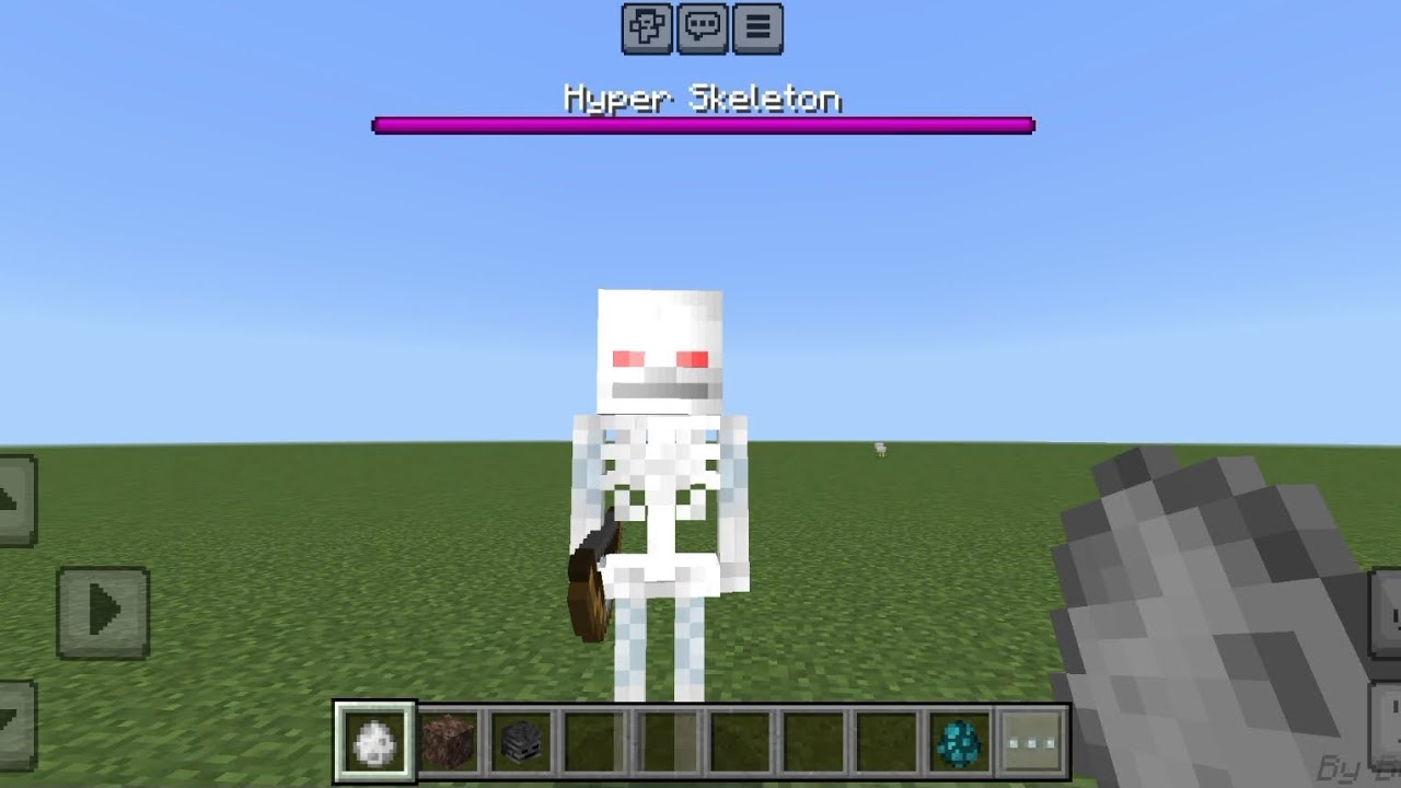 HYPER SKELETON ADDON in Minecraft PE - YouTube