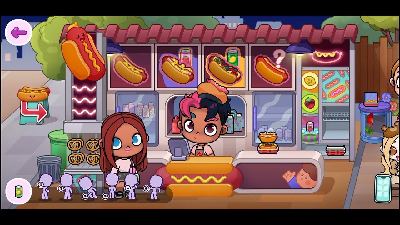 uma noite mãe e filha indo comer hot dog!!!! avatar world com ...