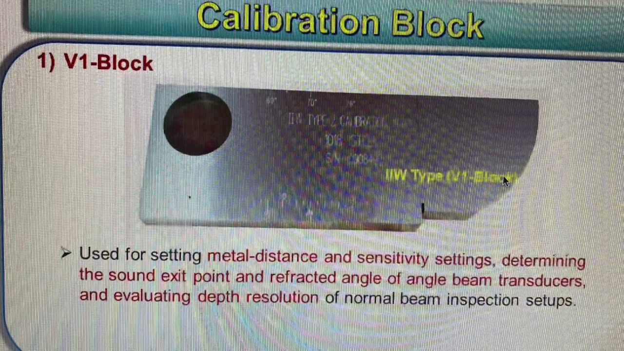 #calibration #ultrasonic-testing#blocks #V1 - YouTube