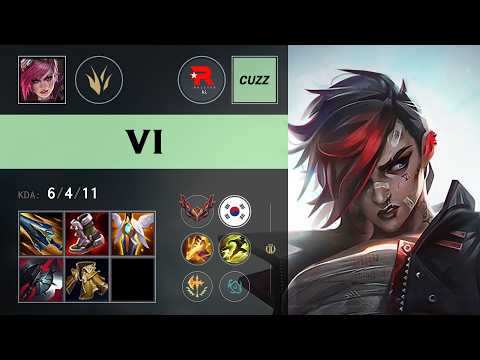 (KT Cuzz) Vi Jungle vs Kindred - KR Grandmaster Patch 26.16