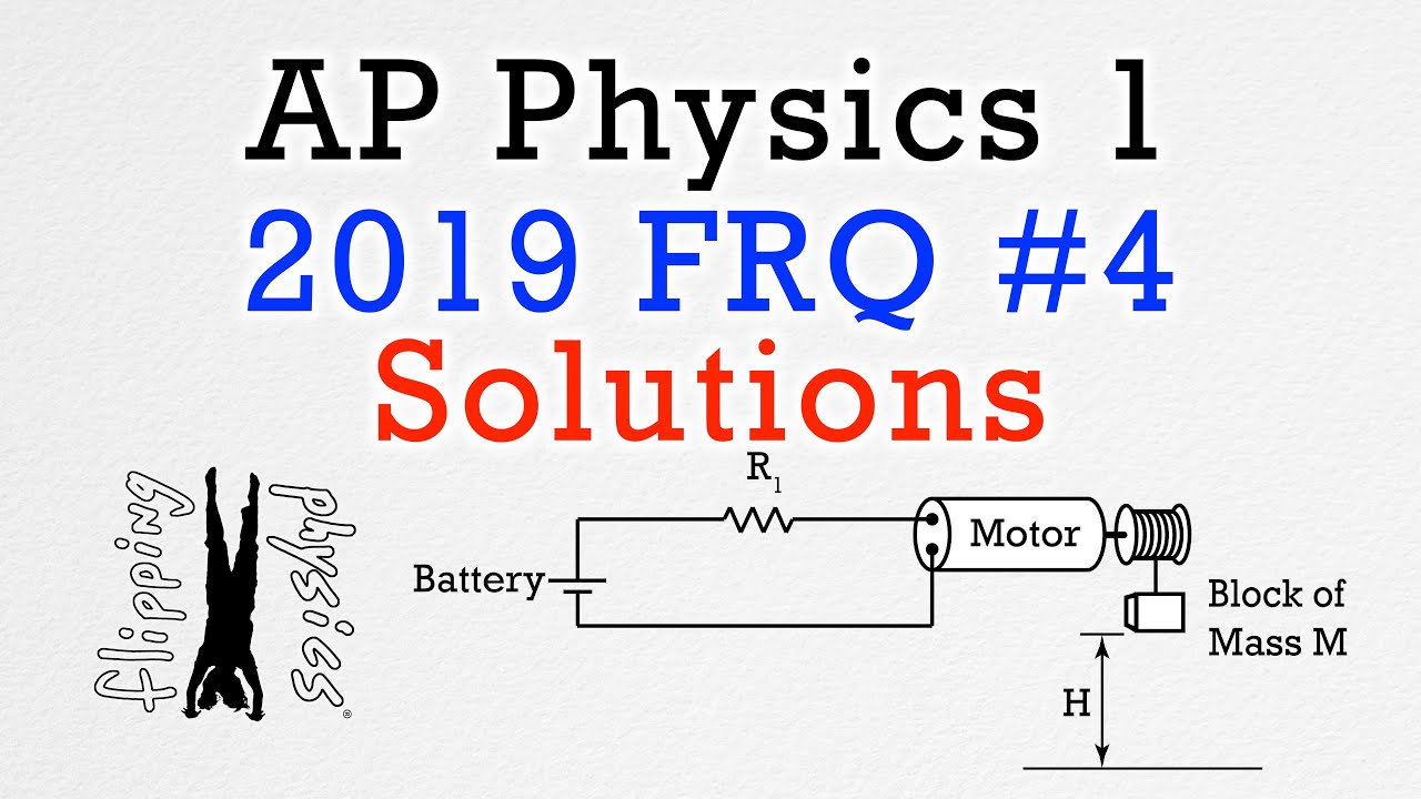 2019 #4 Free Response Question - AP Physics 1 - Exam Solution - YouTube