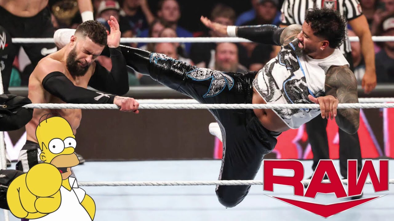 Homer Simpson Réact - Jey Uso & Sami Zayn vs The Judgment Day | Raw ...
