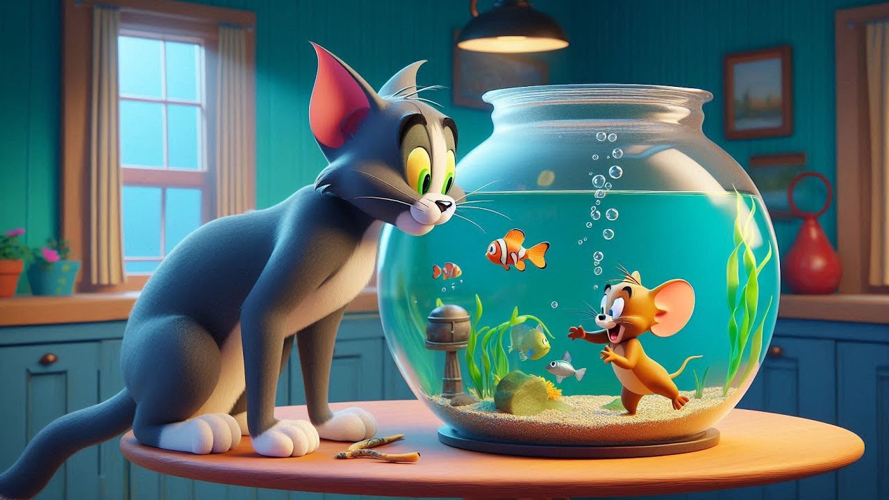 Tom and Jerry Series : The Fish Tank Fiasco - YouTube