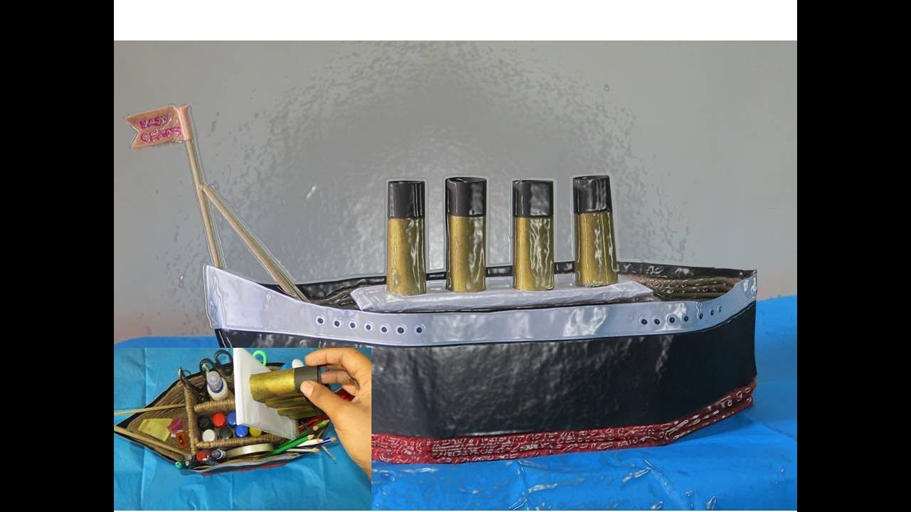 DIY Titanic ship on table - YouTube