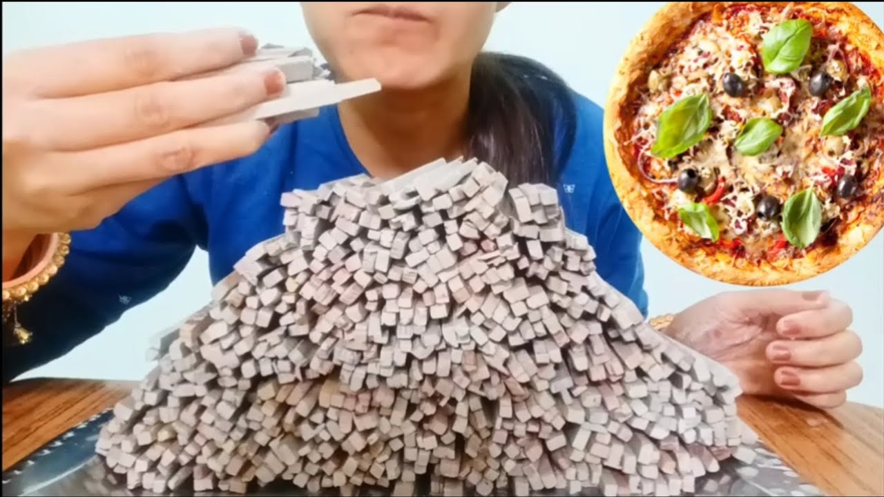 BUNCH OF PENCILS EATING|chalk eating mouthwatering asmr - YouTube