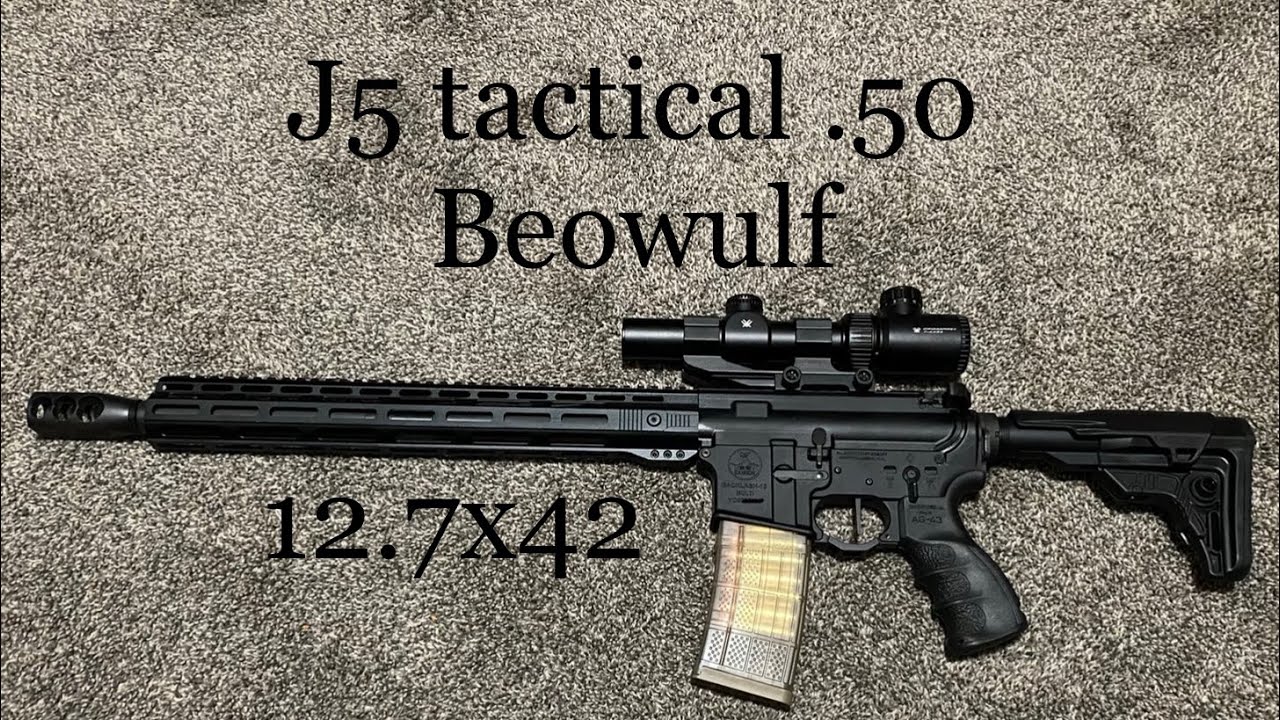 J5 tactical .50 beowulf upper - YouTube