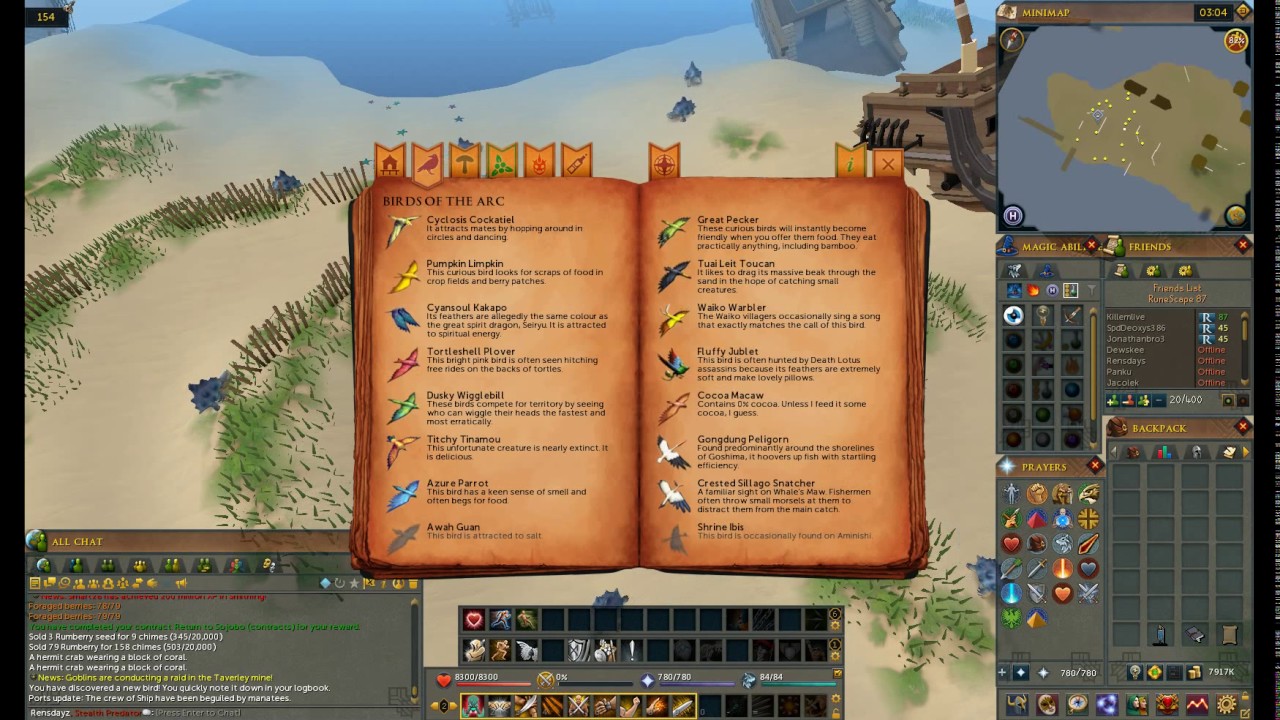 Runescape The Arc: The Birds - YouTube
