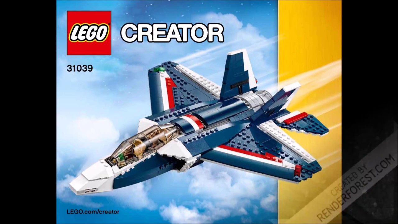 LEGO Creator 31039 Blue Power Jet 3 in 1 Instructions DIY Book - YouTube