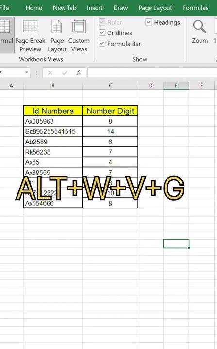 How to remove GRIDLINES in Excel! #excel #exceltips #exceltutorial #shortsvideo #shorts # ...