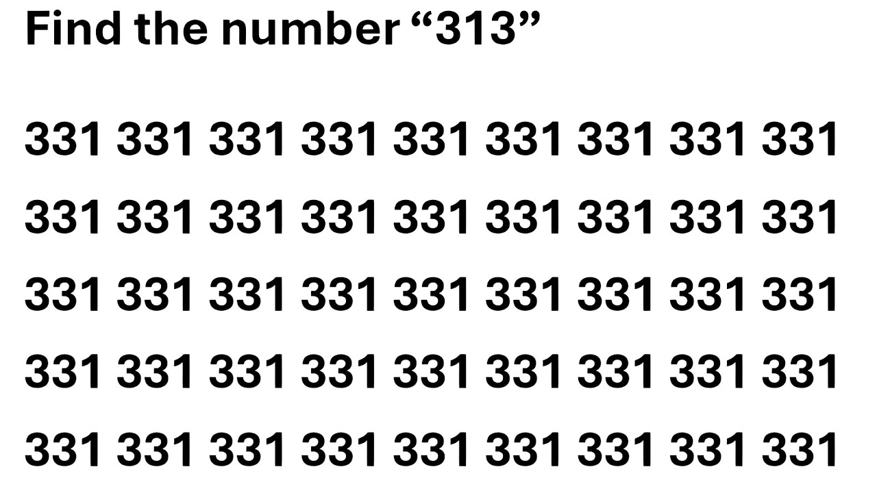 How Fast Can You Find word 313? | Focus Challenge - YouTube